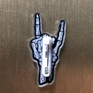 Pin | Accessories | Skeleton Hand Acrylic Pin | Poshmark